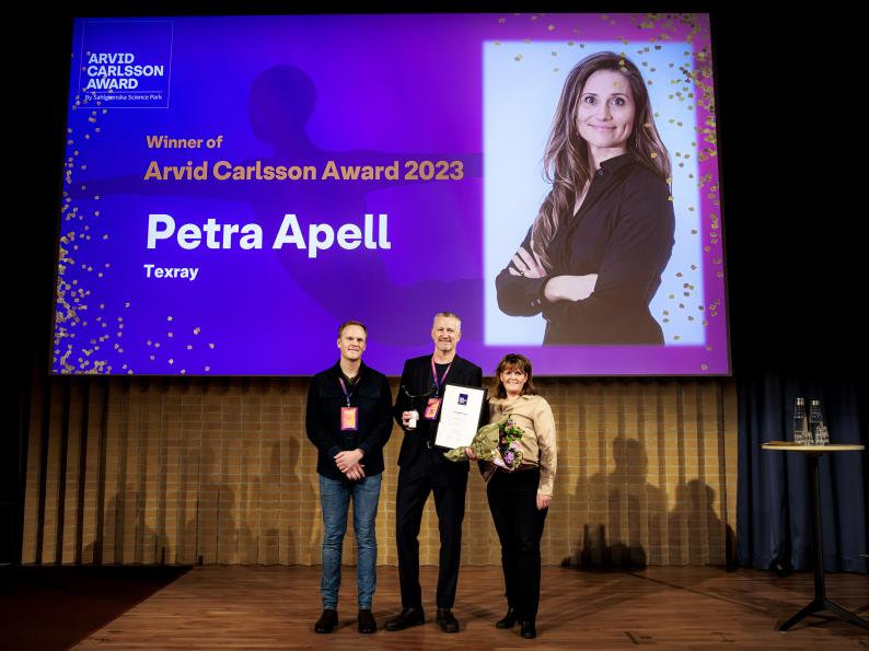 Petra Apell won the Arvid Carlsson Award by Sahlgrenska Science Park 2023